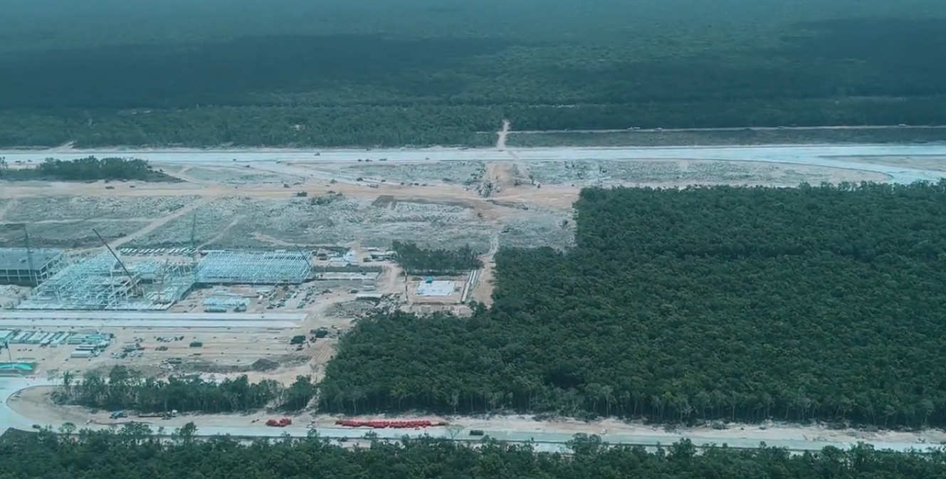AMLO supervisa construcción del Aeropuerto Internacional de Tulum | HidrocalidoDigital.com