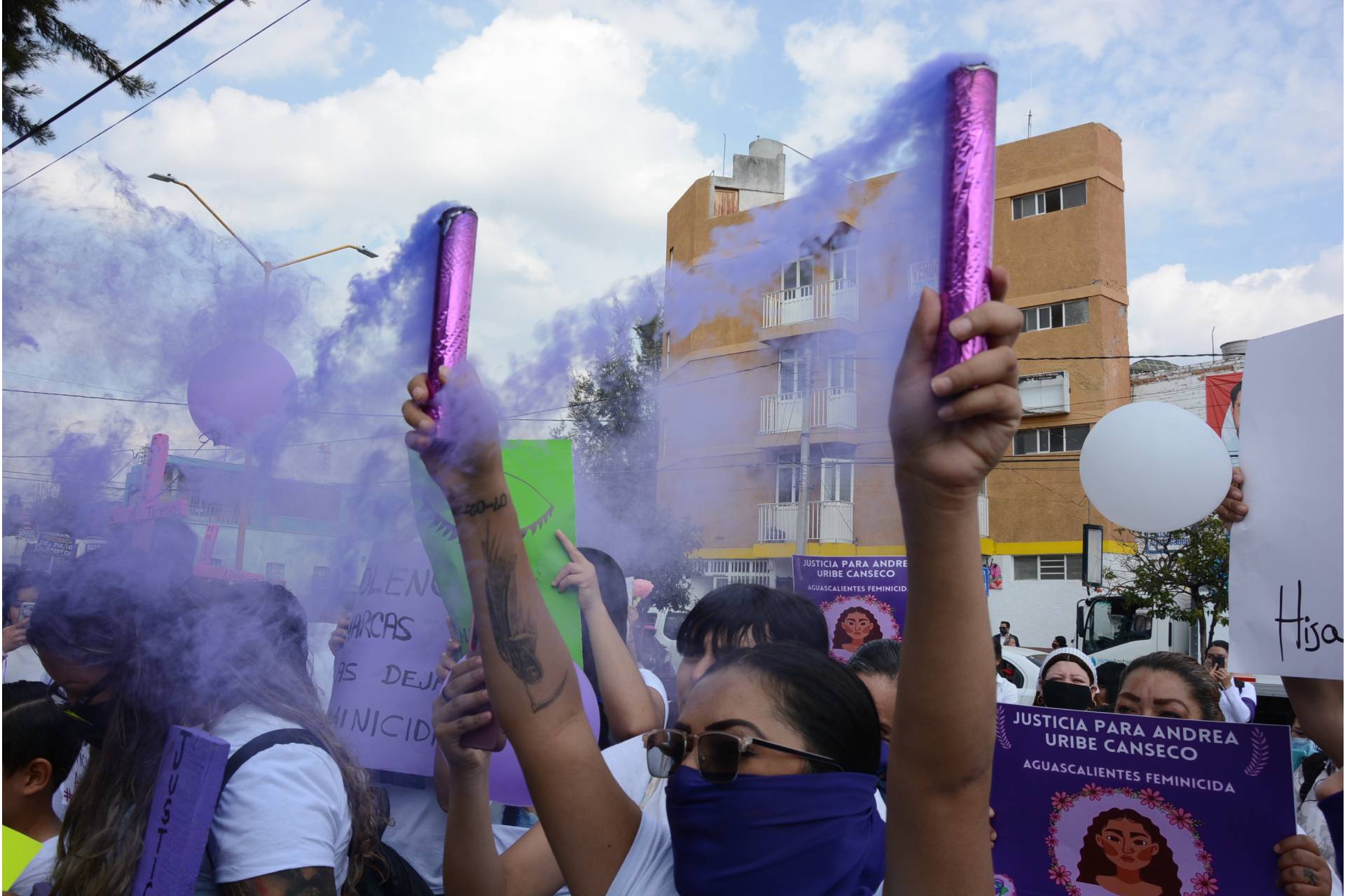 Marcha Contra El Asesinato De Andrea Uribe | Periodico Hidrocalido Digital